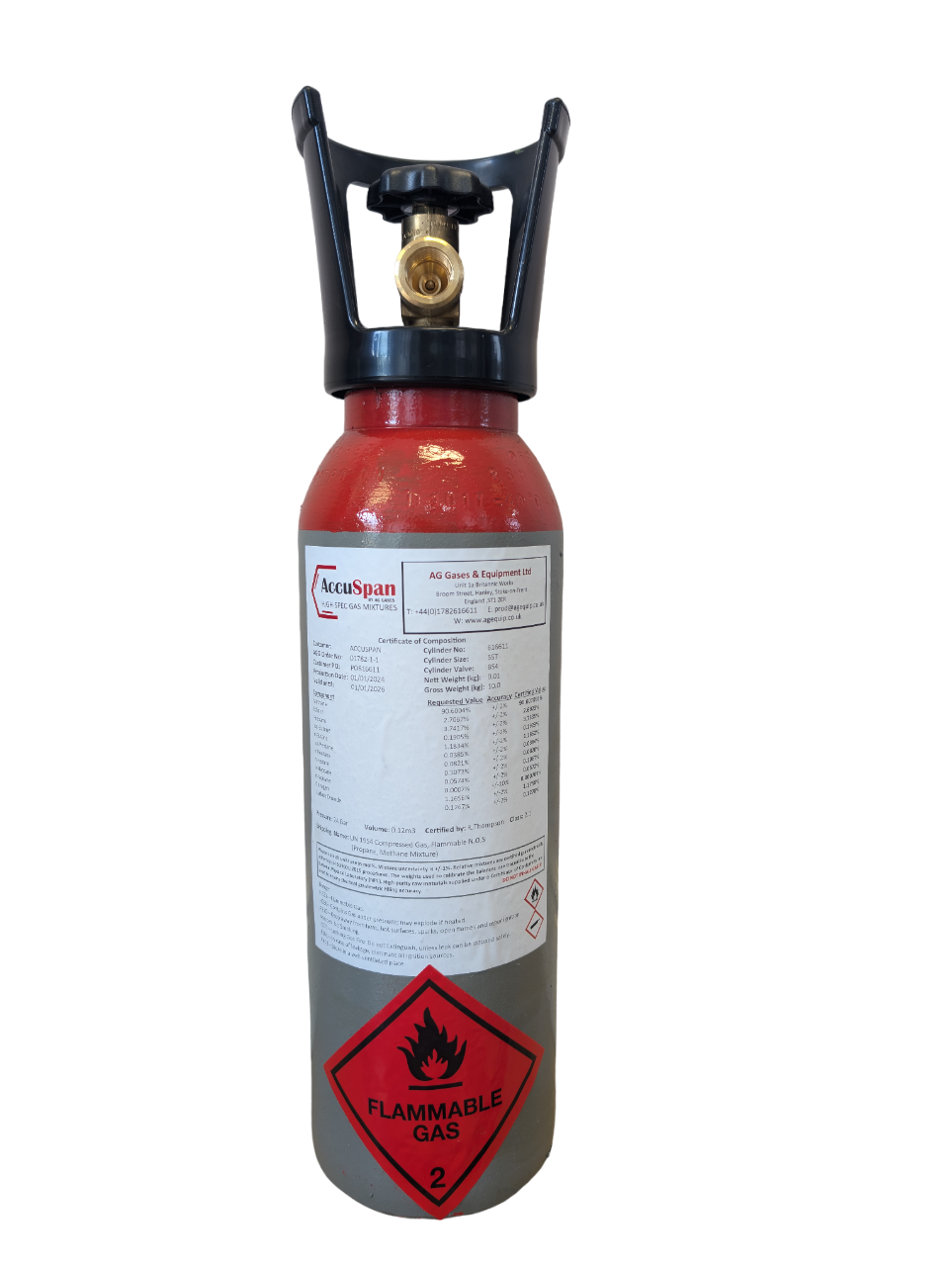 High-Pressure Refillable Gas Cylinders | AccuSpan Gases