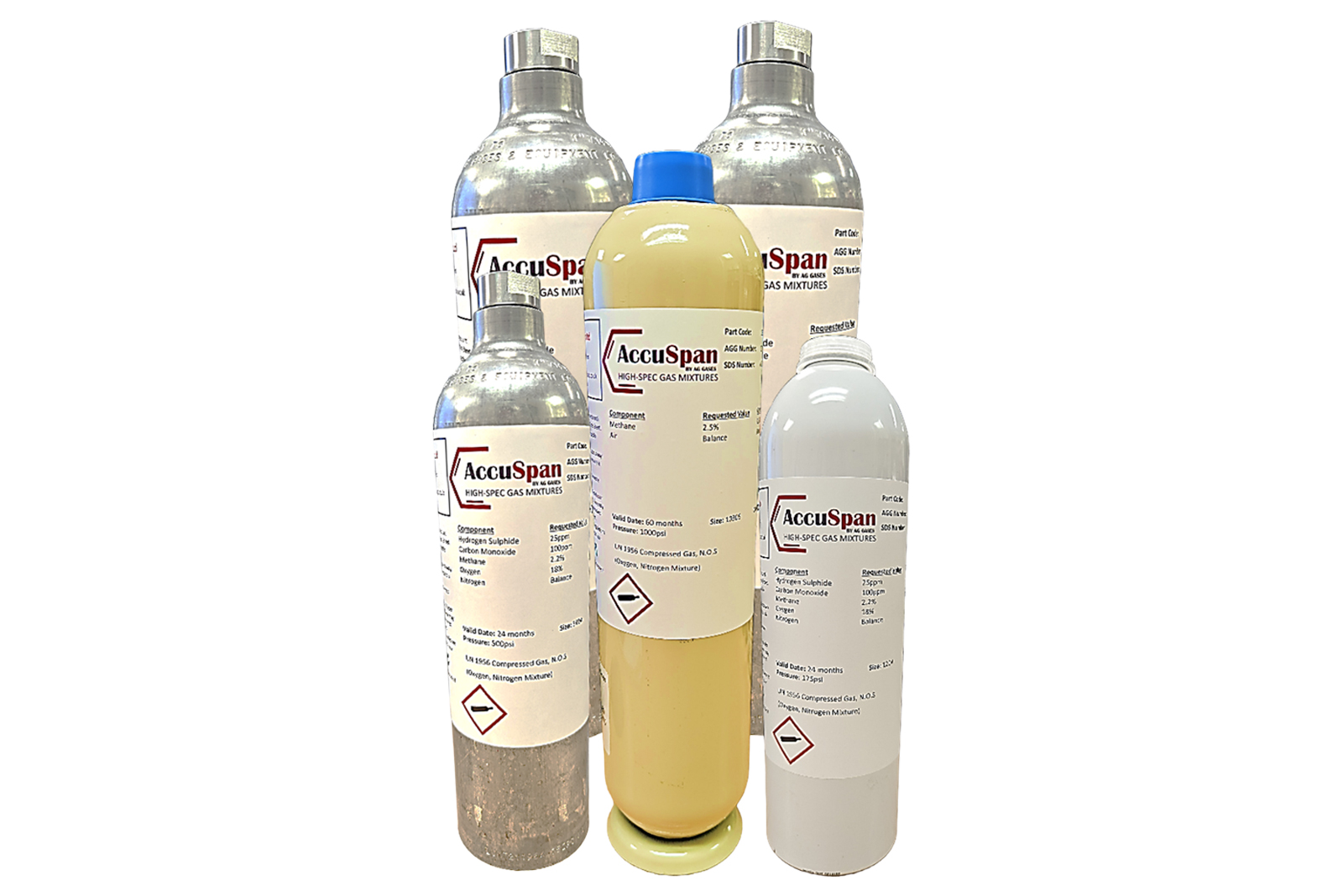 Non-Refillable Gas Cylinders | High-Precision Calibration Gases